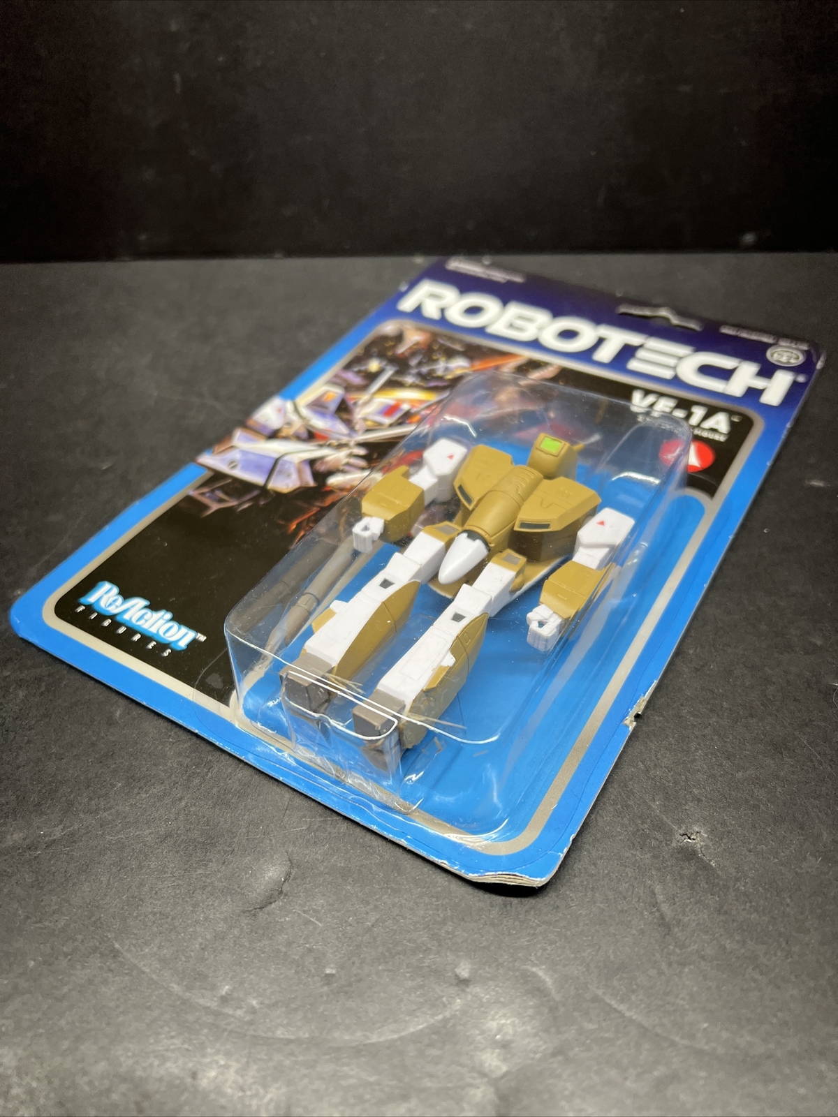 NewVF-1A Robotech Super 7 Reaction Action Figure - 3.5" Damaged Card Or ...
