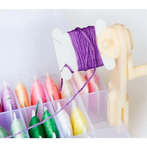 200 Pcs Plastic Embroidery Floss Bobbins Thread Cars for Cross Stitch ...