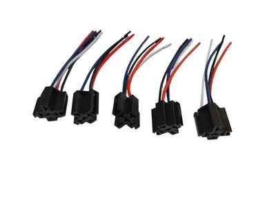 15 Pcs 4 Pin DC 12V Relay Socket Harness Base Wire for Car Truck ...