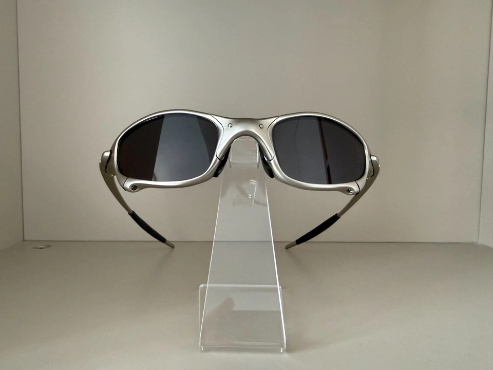 Vintage Oakley Juliet 1.0 X-Metal Polarized Sunglasses Black Lens ...