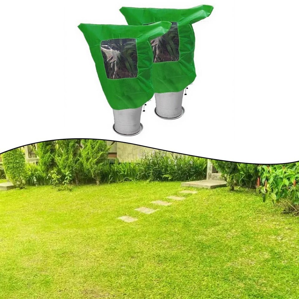 Plant Cold Shield with Clear Window Drawstring Style Green Multiple ...