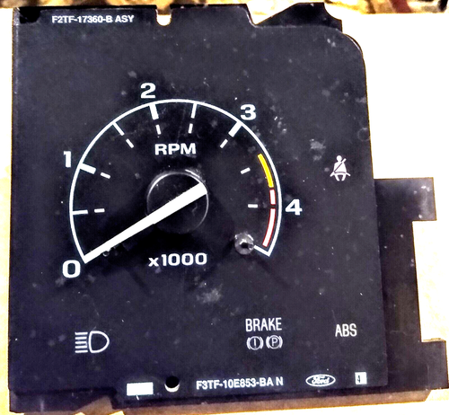 92-96 Ford Truck F Series Bronco Instrument Cluster Diesel Tach ...
