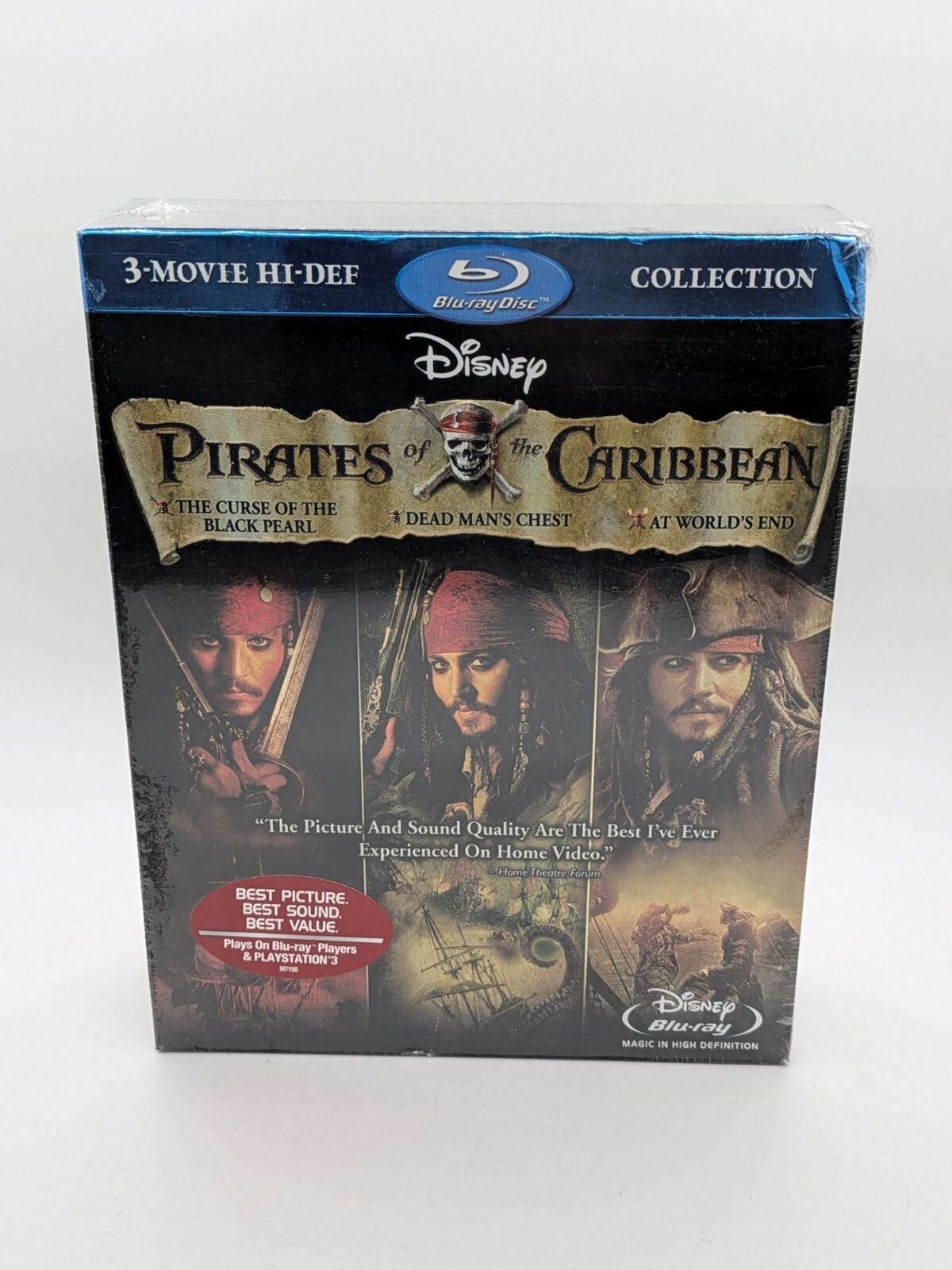 Pirates of the Caribbean Trilogy (Blu-ray Disc, 2008, 6-Disc Set) for ...