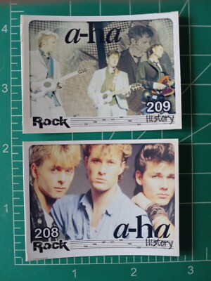2020 ROCK HISTORY music Sticker Card Brazil ÀHA A HAGROUP BAND #208 209 ...
