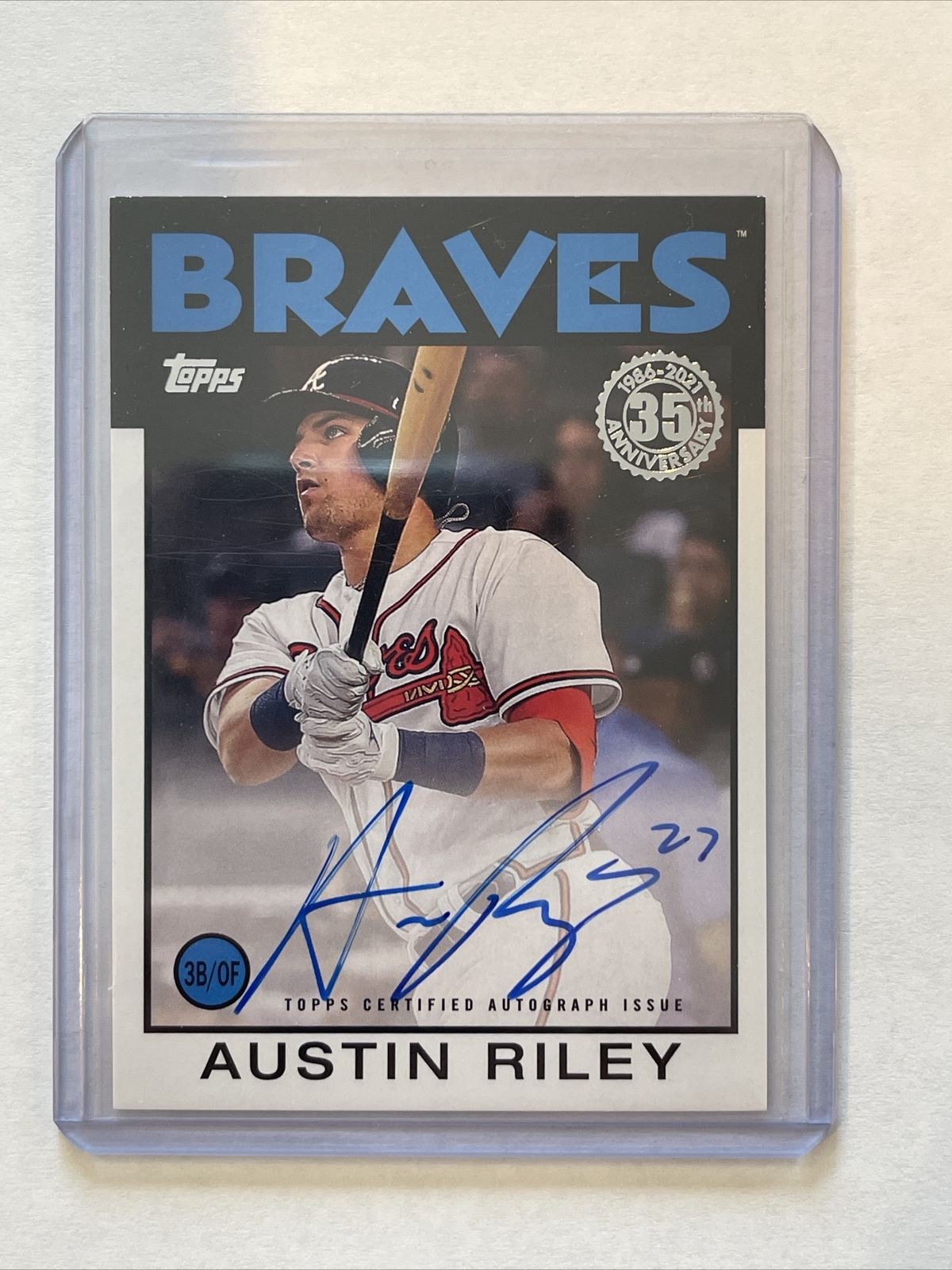 2021 Austin Riley Atlanta Braves Topps Update 1986 35th Anniversary ...