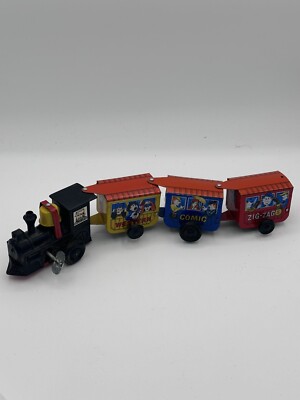 Vintage 11" Tin Toy Wind Up Jail Express Circus Train Western Comic Zig-Zag MTU | eBay