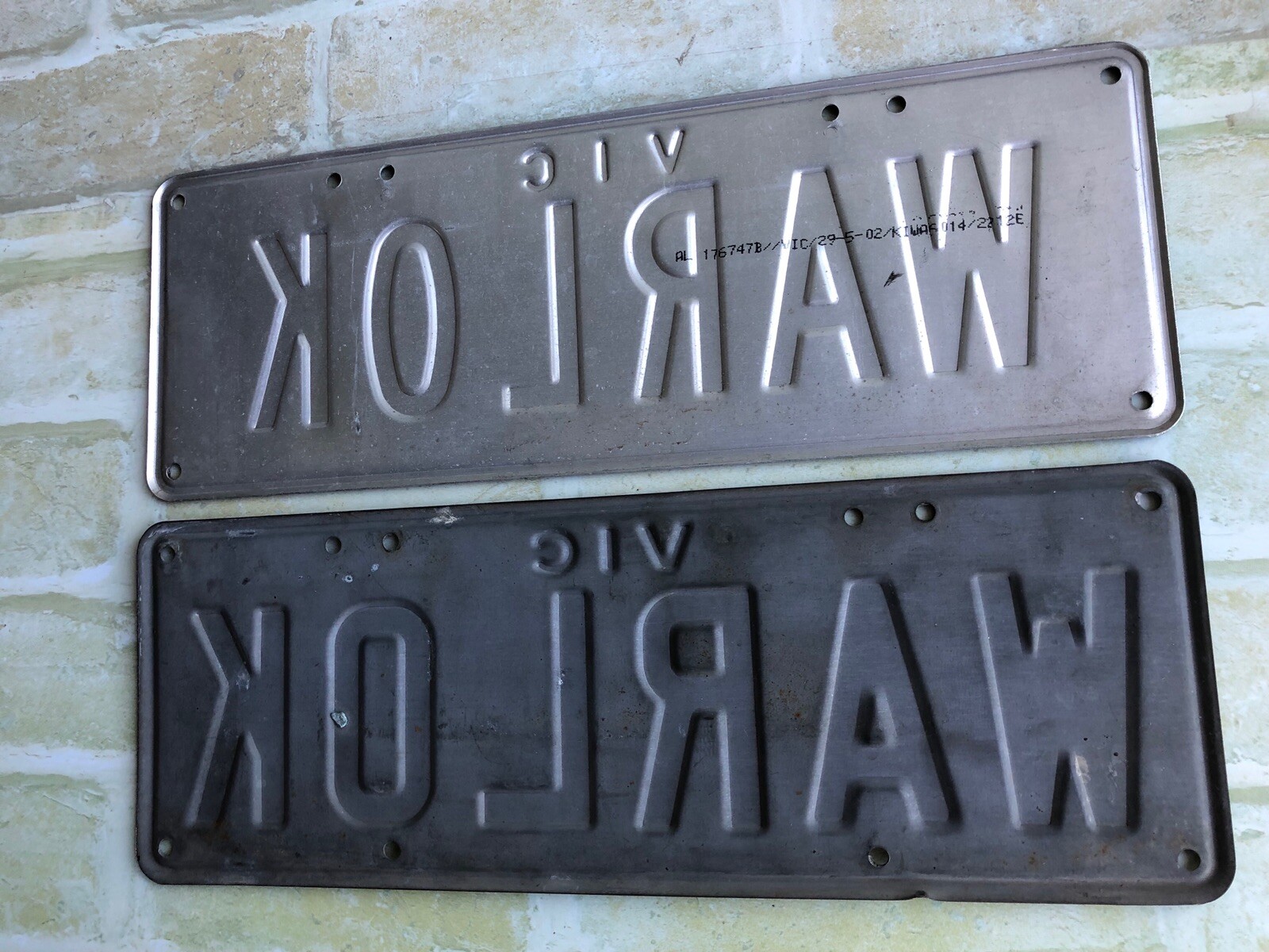 WARLOK - VICTORIAN - VIC PERSONALISED NUMBER PLATES | eBay