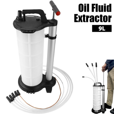 9L Engine Oil Brake Fluid Extractor Removal Transfer Vacuum Suction ...