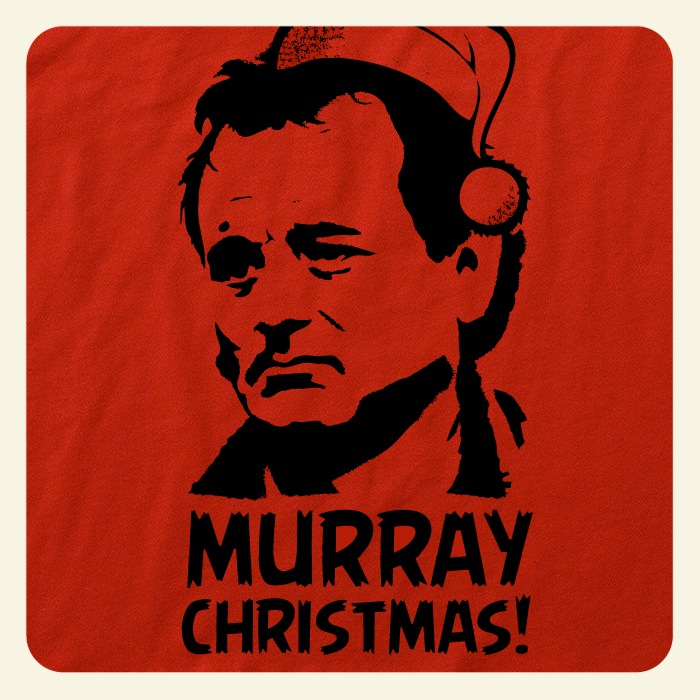 MURRAY CHRISTMAS Tee! FUNNY Bill Murray Caddyshack Life Aquatic Holiday ...