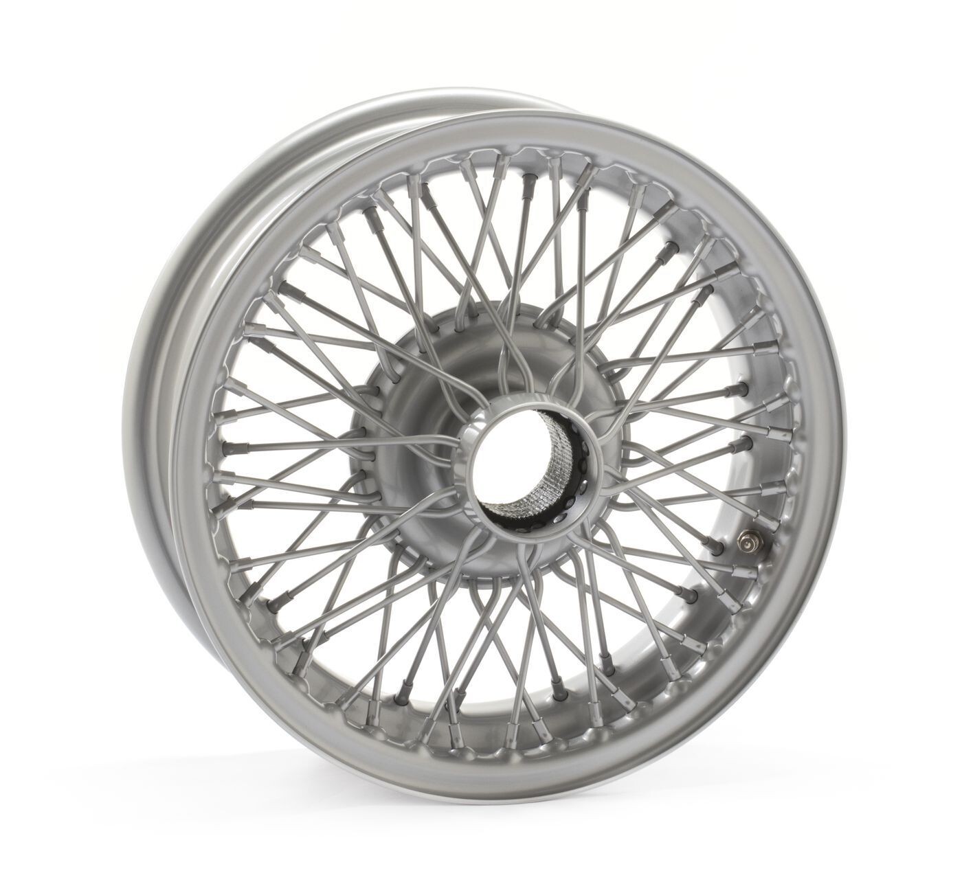 Set of 4 Silver Painted Wire Wheels 4.5 x 14" MGB GT, Roadster, V8 ...