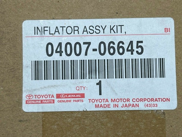 Toyota OEM Inflator ASSY Kit I 04007-06645 for sale online | eBay