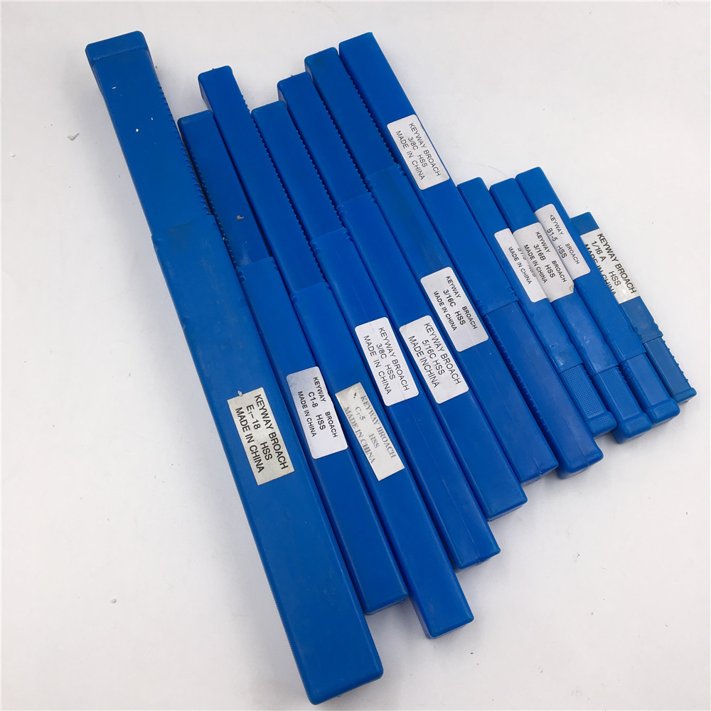 Keyway Broach Cutting Tool Push Type Broaching Cutter HSS Metric Inch ...