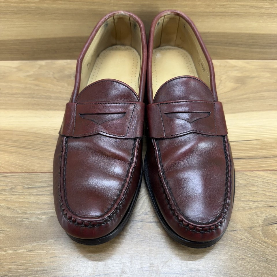 Allen Edmonds Mens Shoes Size 9.5 B Cameron Penny Loafers Reddish Brown ...