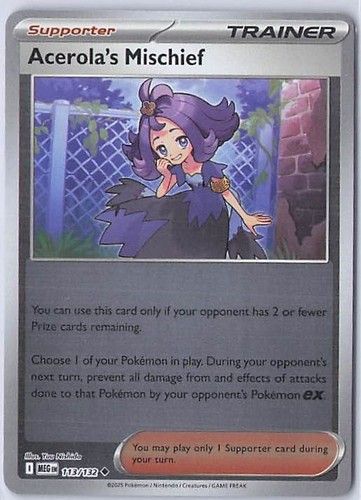 Acerola's Mischief #113 Pokemon Mega Evolution Rev Holo | eBay