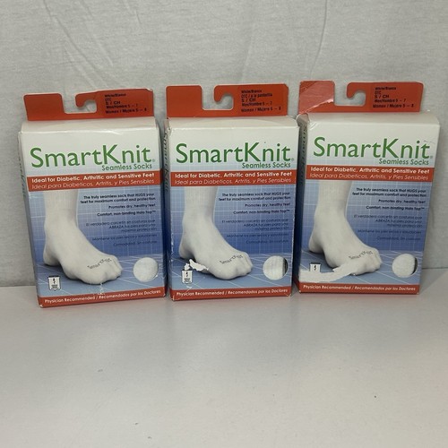 XSTATIC SMARTKNIT SEAMLESS SOCKS DIABETIC COMPRESSION CREW SZ Small ...
