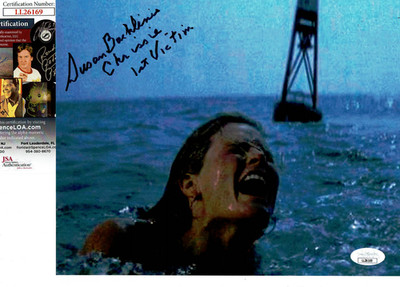 JAWS 1st Victim autographed 8x10 photo 1st Victim, Chrissie added JSA ...