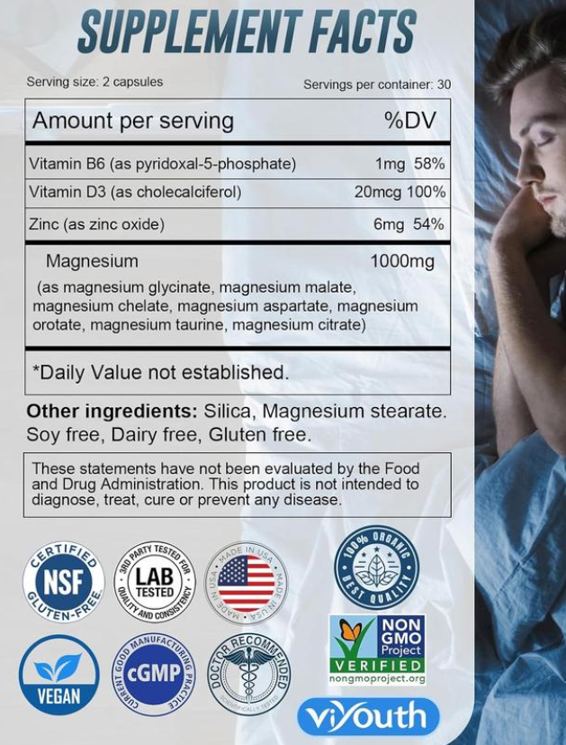 2-Pack Magnesium 7 Complex – Advanced Magnesium Blend for Daily ...