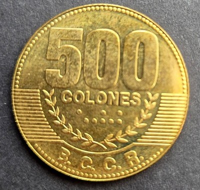 Costa Rica Moneda 500 Colones Circulated 2015 | eBay