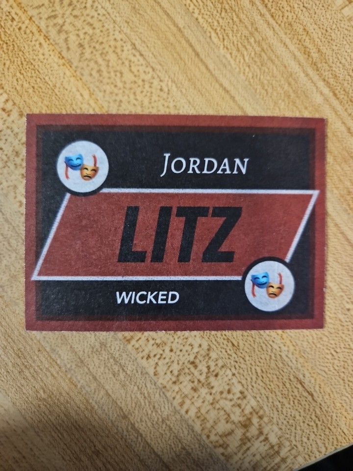 Jordan Litz Custom Signed Card - Played Fiyero In Wicked On Broadway ...