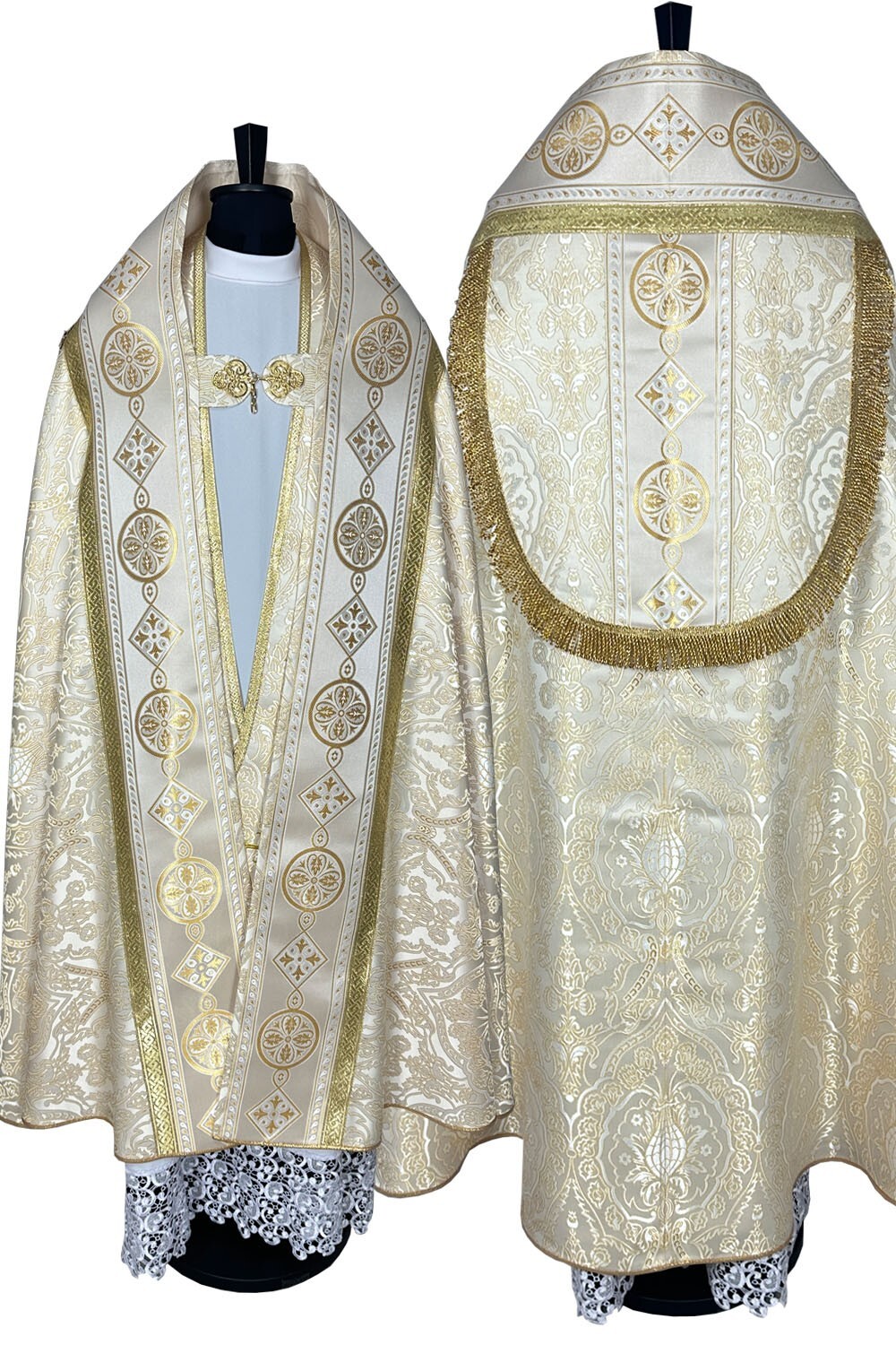 Gold Roman style Cope,brocade orphrey, vestment | eBay