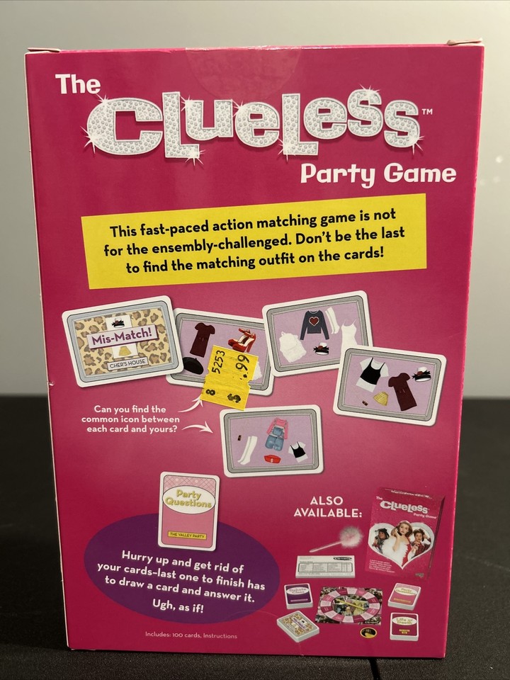 The Clueless Party Game Mini Version New In Box Sealed Fun Fashion | eBay
