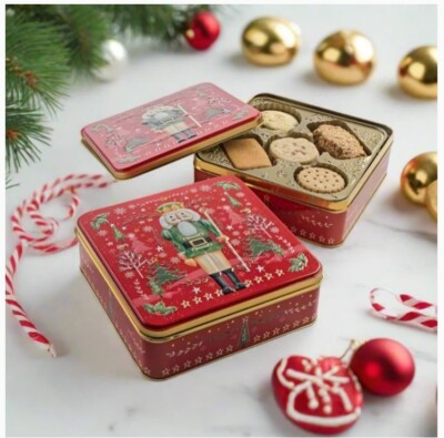 Farmhouse British Biscuits, "Nutcracker" Tin of Assorted British ...