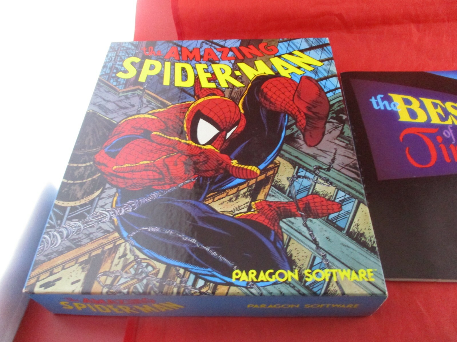 The Amazing Spider-Man Commodore 64 C64 Near Complete Box game (missing ...