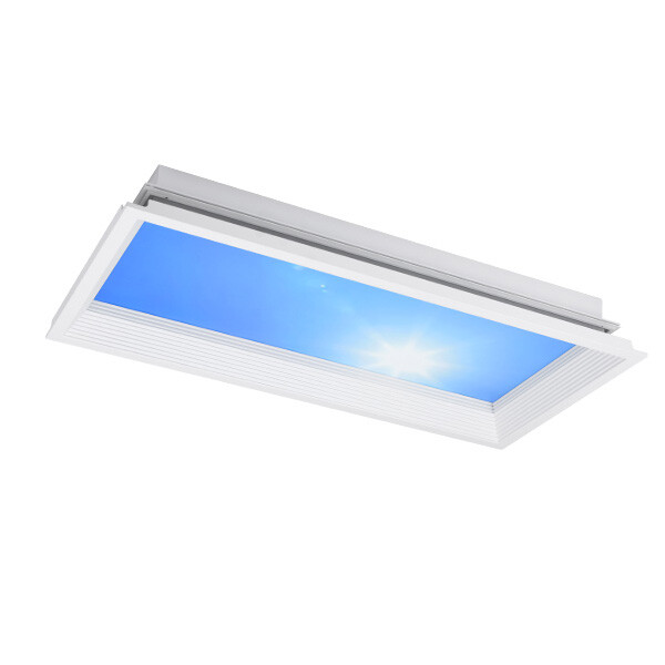 72W Dimmable LED Blue Sky Lamp Panel Ceiling Fixture Roof Natural ...