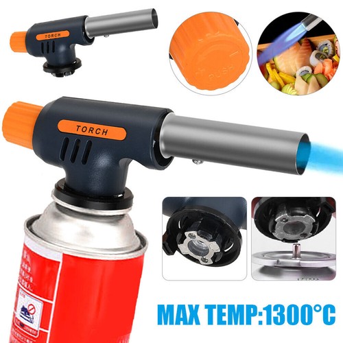 Butane Gas Blow Torch Flamethrower Burner Welding Auto Ignition Camping ...