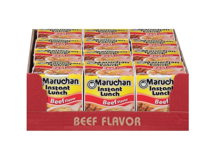 Maruchan Instant Lunch Beef,Ramen Noodle Soup,Microwaveable Meal,2.25 ...