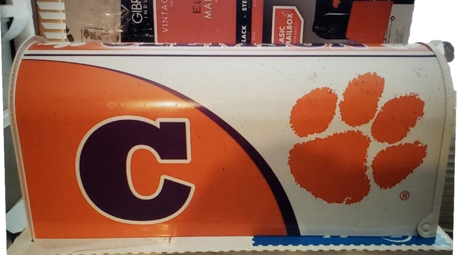 JUMBO Clemson Tigers Mailbox ~ JERSEYS~TICKETS~HATS~NO PAINT~NO FADING ...