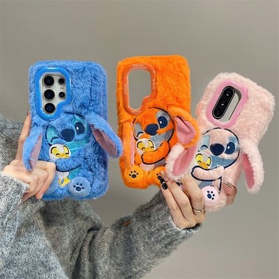 3d Stitch Plush Phone Case For SAMSUNG Galaxy S25 Ultra S24+ S23 Mobile ...