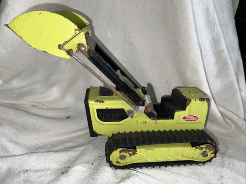 Vintage 1970s Lime Green Tonka T6 Track Front Loader Dozer | eBay