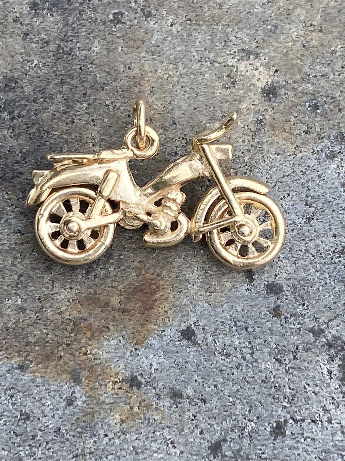 Vintage 14K Yellow Gold Motorcycle or Chopper Charm | eBay
