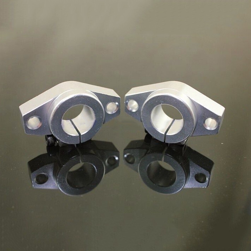 2pcs SHF25 25mm Linear Rod Rail Shaft Support CNC Route | eBay