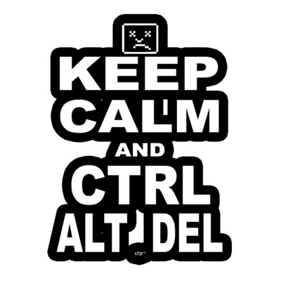 2 x Car Stickers - keep calm and ctrl alt del Decal Truck Bumper Window ...