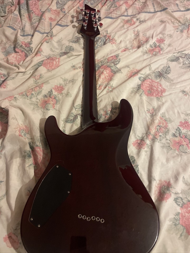 Schecter C-1+ Plus Black Cherry Electric Guitar. Nice Pickups | eBay