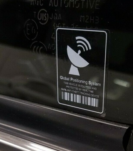 2 pcs - 1.75" x 1.25" GPS Tracking Device Printed Clear Vinyl Car ...