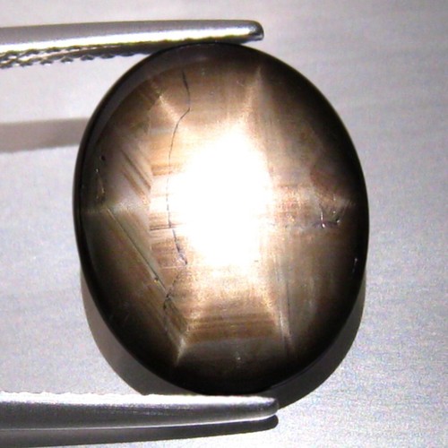 7.62CT 14x11mm FABULOUS 6 RAYS SPARKLING NATURAL BLACK STAR SAPPHIRE GEMSTONE | eBay