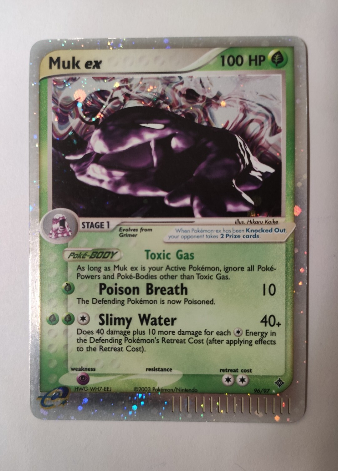 Pokémon TCG Muk EX Dragon 96/97 Holo Rare EX - LP/NM | eBay
