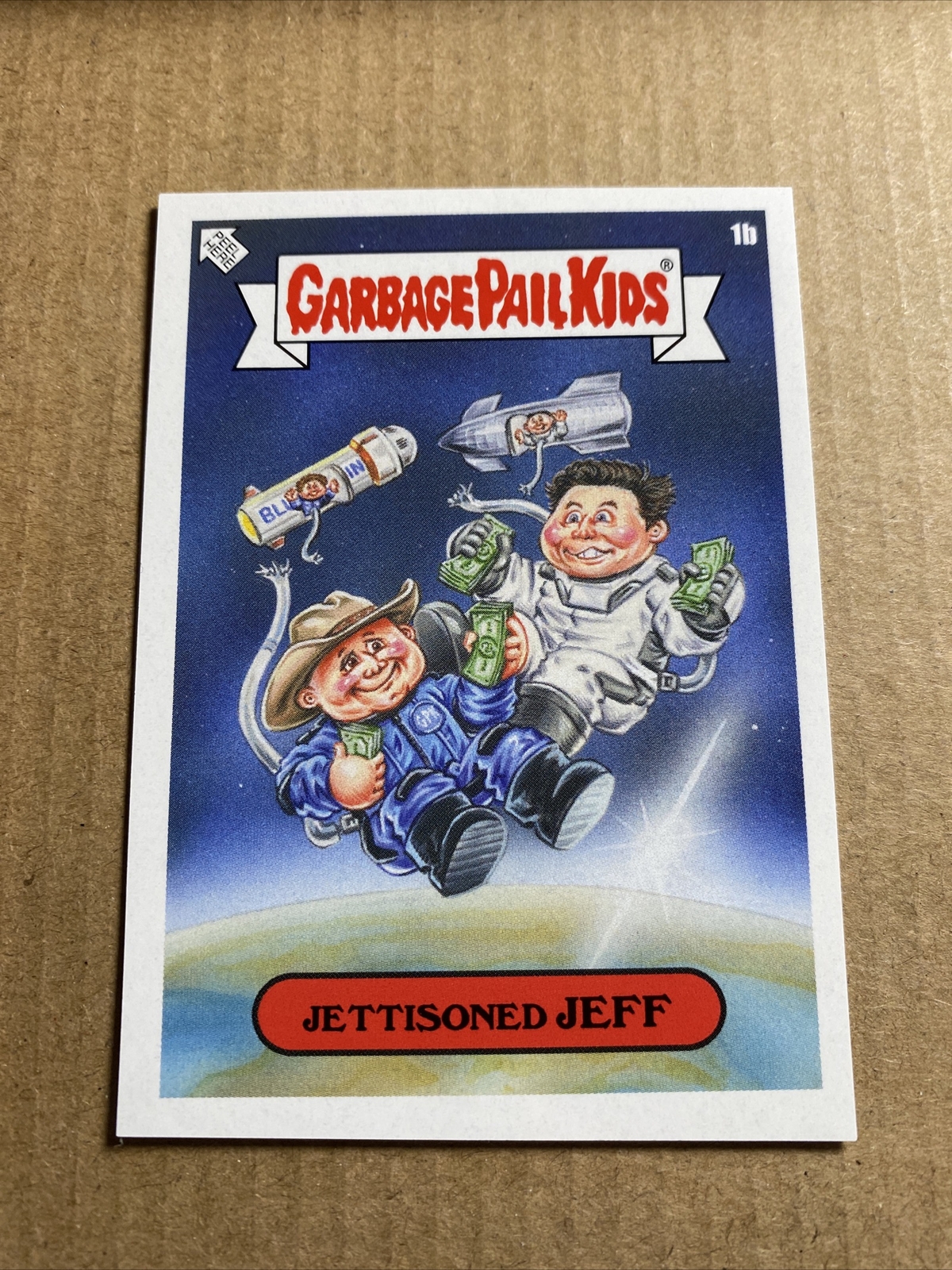 Jettisoned Jeff Bezos Garbage Pail Kids 2021 Was The Worst Rare Elon ...