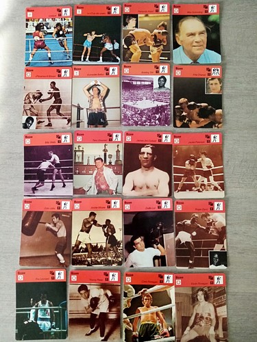 Boxing Lot 20x French Card Sportscaster Finnegan Ray Sugar Leonard ...