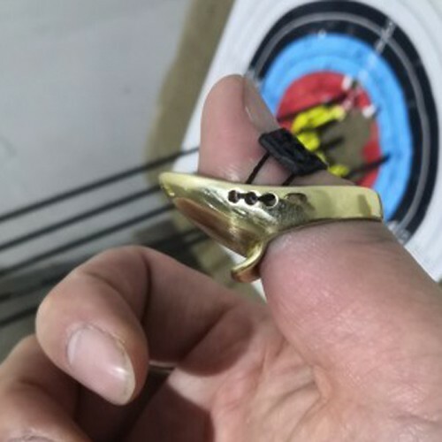 Thumb Release Finger Ring Guard with Bowstring Slot For Mongolia ...
