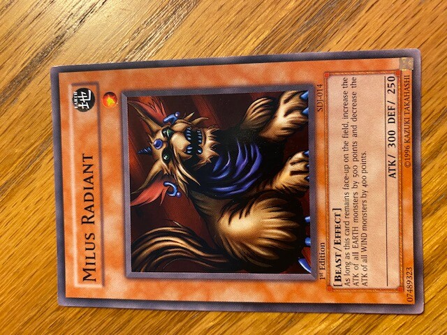 Yu-Gi-Oh! Card MILUS RADIANT SDJ-014- 1st Edition - Never Played | eBay