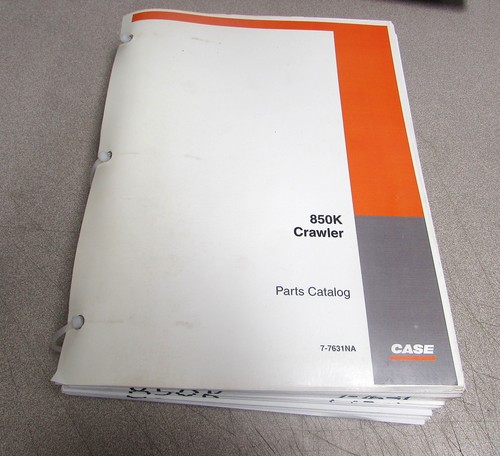 Case 850K Crawler Parts Catalog Manual 7-7631NA 2003 | eBay