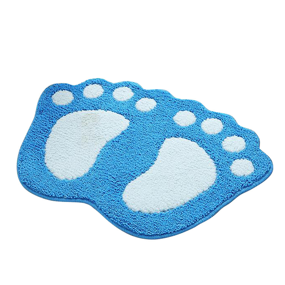 Bathroom Mats With Non-Slip Backing Big Feet Bath Rugs Shower Mat ...