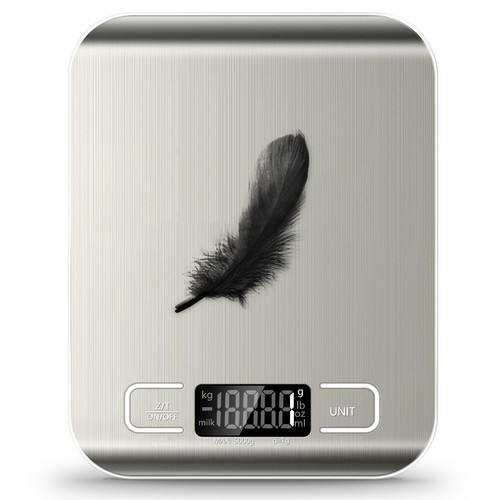 Food Scale, 11lb Kitchen Scale with 6 Units Tare Function & LCD Display ...