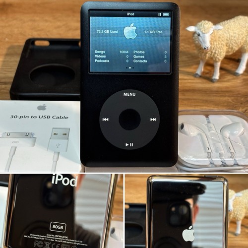 EXCELLENT Apple IPod Classic 6th Gen 80Gb NEW HDD+EXTERIOR+BATTRY 11K ...