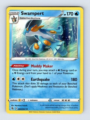 Swampert - Fusion Strike 064/264 - Holo Rare - NM - Pokémon TCG | eBay