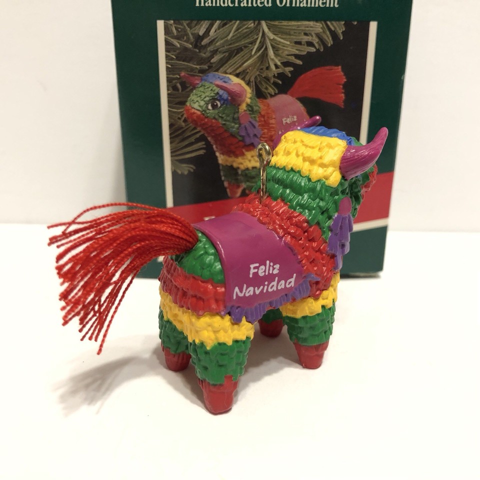 1989 Hallmark Feliz Navidad Mexican Pinata Christmas Keepsake Series ...